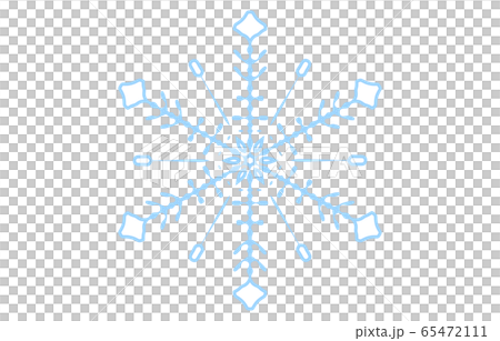 Vector illustration of blue snowflake - Stock Illustration [65472111 ...