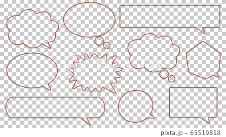 Speech bubble border - Stock Illustration [65519818] - PIXTA
