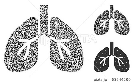Humpy Lungs Icon Collageのイラスト素材 [65544200] - PIXTA