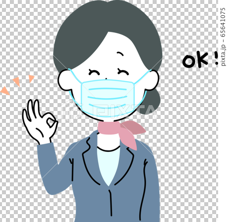 Facial mask OK female - Stock Illustration [65641075] - PIXTA