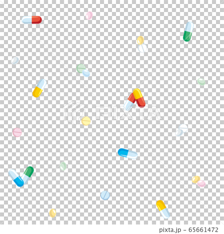 Medication pattern (transparent background) - Stock Illustration ...