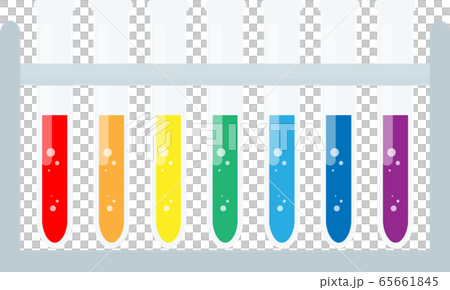 Rainbow test tube illustration - Stock Illustration [65661845] - PIXTA