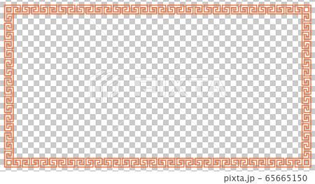 Chinese style frame (rectangle) - Stock Illustration [65665150] - PIXTA