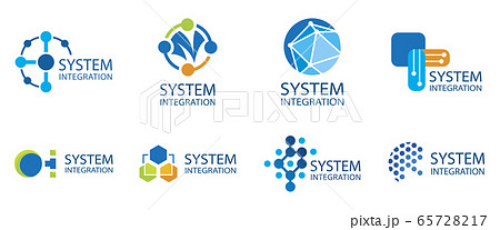 Vector logo of a system integration companyのイラスト素材 [65728217] - PIXTA