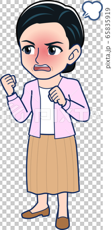 Pretty aunt _ whole body - Stock Illustration [65835919] - PIXTA