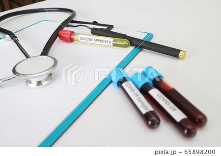 vaccine sample of covid-19 or corona virusの写真素材 [65898200] - PIXTA