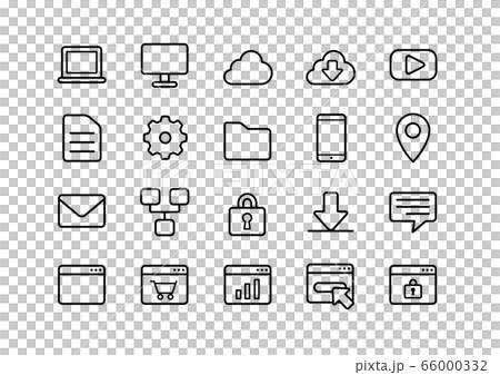 IT system icon set - Stock Illustration [66000332] - PIXTA