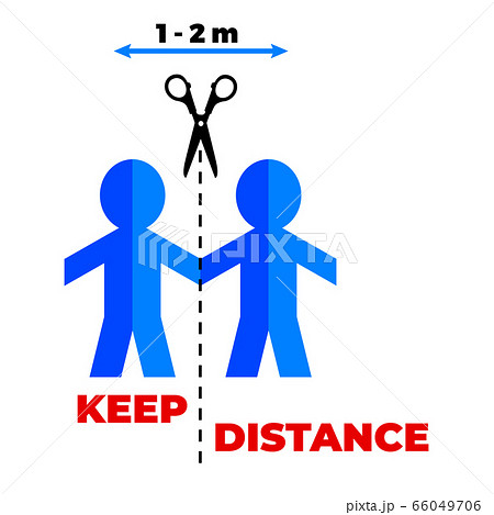 Keep a distanceのイラスト素材 [66049706] - PIXTA