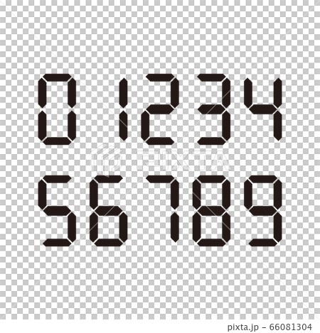 Vector illustration of digital numbers - Stock Illustration [66081304 ...