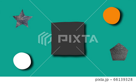 3d rendering of random set shapes and textures....のイラスト素材 [66139328 ...