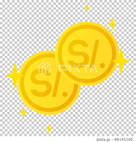 The Peruvian nuevo sol currency symbol coins - Stock Illustration ...