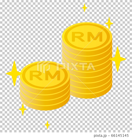 The Malaysian Ringgit currency symbol coins - 스톡일러스트 [66145145] - PIXTA