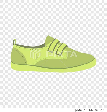 Green shoe icon, flat styleのイラスト素材 [66182547] - PIXTA