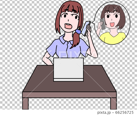 Telework meeting phone - Stock Illustration [66256725] - PIXTA