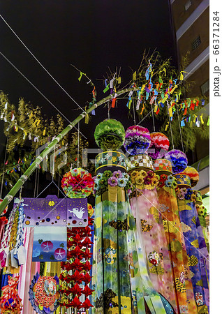 仙台七夕祭りの写真素材 [66371284] - PIXTA