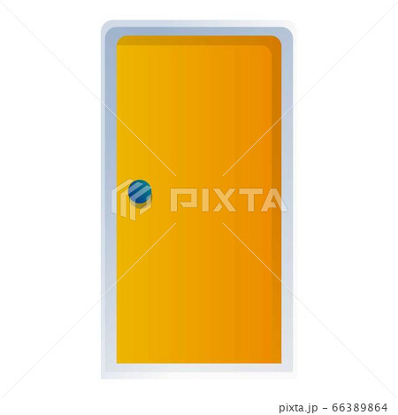 Yellow door icon, cartoon styleのイラスト素材 [66389864] - PIXTA