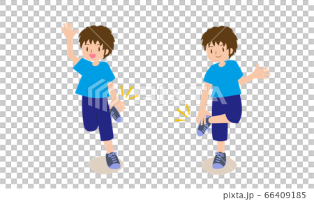 Men doing hand clap exercises - Stock Illustration [66409185] - PIXTA