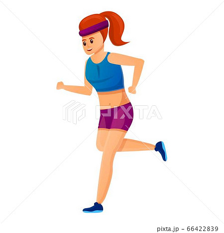 Girl Running Icon