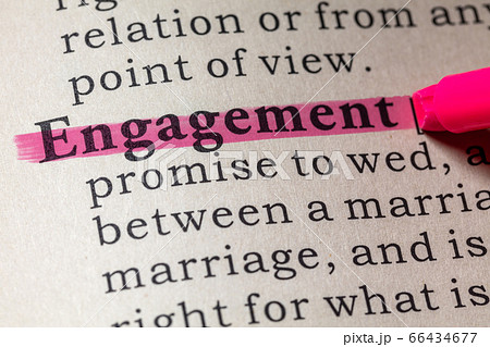 definition of engagementの写真素材 [66434677] - PIXTA