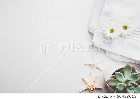 Spa wellness flat lay.の写真素材 [66453015] - PIXTA
