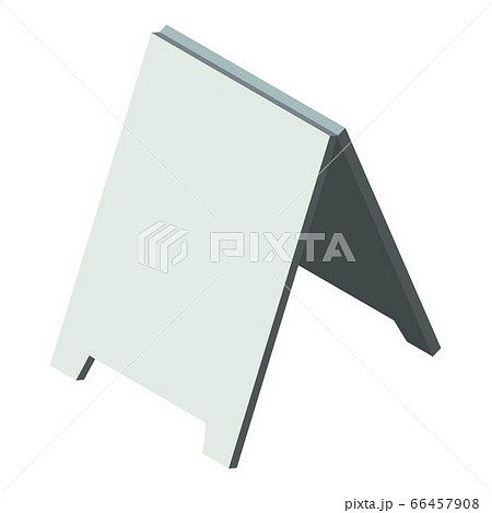 Add street board icon, isometric styleのイラスト素材 [66457908] - PIXTA