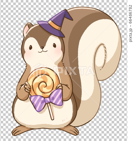Squirrel halloween candy - Stock Illustration [66486782] - PIXTA