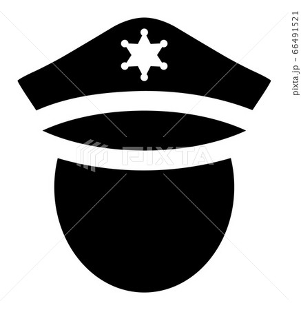 Police Head - Vector Icon Illustrationのイラスト素材 [66491521] - PIXTA