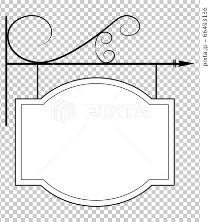 Iron signboard frame - Stock Illustration [66493136] - PIXTA