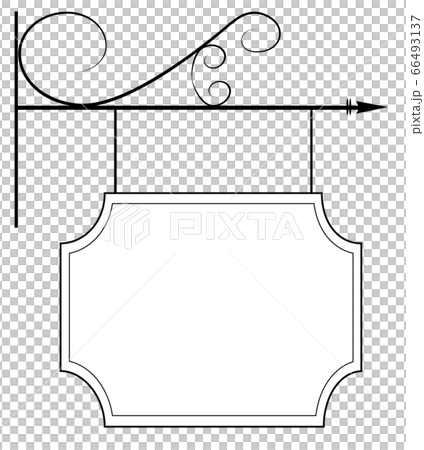 Iron signboard frame - Stock Illustration [66493137] - PIXTA
