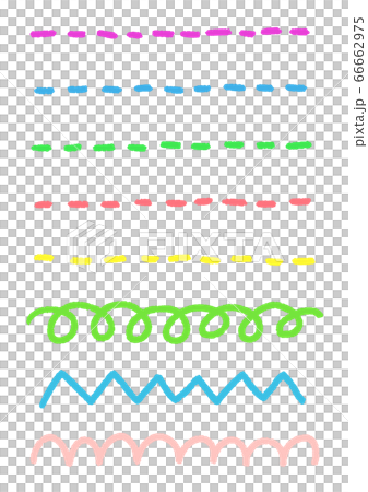 A set of colorful various lines - Stock Illustration [66662975] - PIXTA