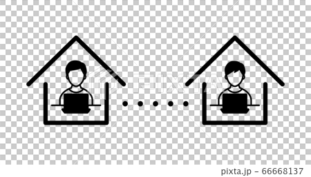 Home/Telework icons/illustrations/remote work - Stock Illustration ...
