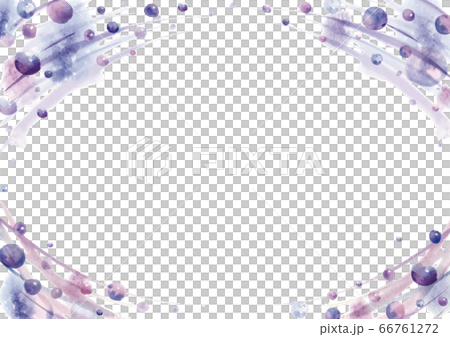 Watercolor _ purple _ polka dot frame 2 - Stock Illustration [66761272 ...
