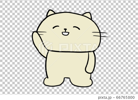 Cat raising hands - Stock Illustration [66765800] - PIXTA