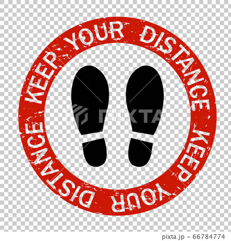 Social Distancing Keep Distance In Public...のイラスト素材 [66784774] - PIXTA