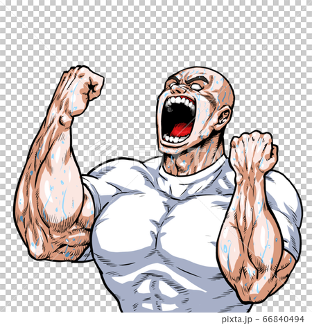 Guts, bald, skinhead, graphic novel, cartoon,... - Stock Illustration ...