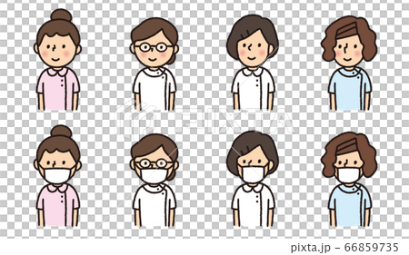 Nurse_Facial Expression_Normal - Stock Illustration [66859735] - PIXTA