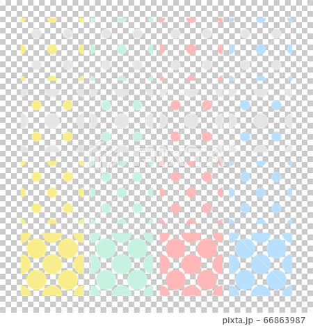 Simple and pop dot pattern set - Stock Illustration [66863987] - PIXTA