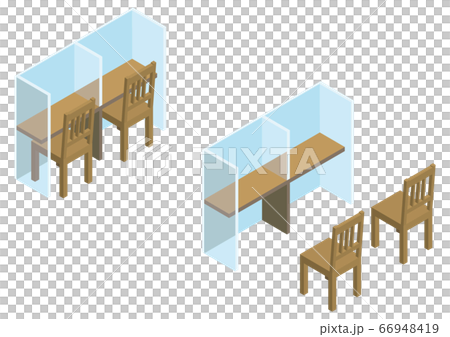 Desk partition desk partition - Stock Illustration [66948419] - PIXTA