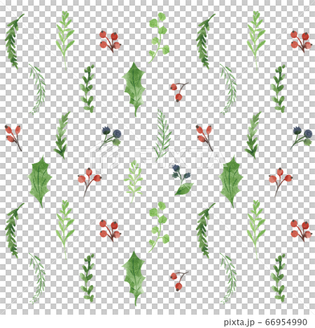 Holly Illustration / Christmas Motif / Seamless... - Stock Illustration ...