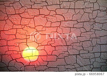 wood texture surface is sunset background wasの写真素材 [66958067] - PIXTA