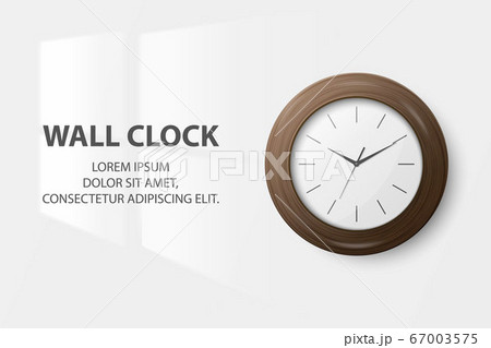 Vector 3d Realistic Simple Round Brown Wooden...のイラスト素材 [67003575] - PIXTA