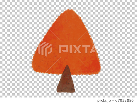 Illustration of a cute fluffy tree - Stock Illustration [67032886] - PIXTA