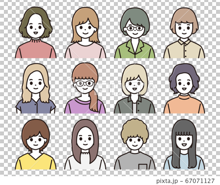 Woman icon illustration - Stock Illustration [67071127] - PIXTA