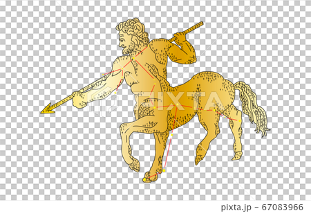 88 constellation with shadow Centaur - Stock Illustration [67083966 ...
