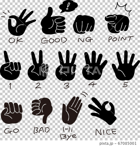 hand, sign, signs - Stock Illustration [67085001] - PIXTA