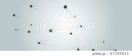 Vector molecular connection pattern with dots...のイラスト素材 [67195913] - PIXTA