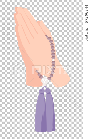 An illustration of a Gassho with a beads in one... - Stock Illustration ...