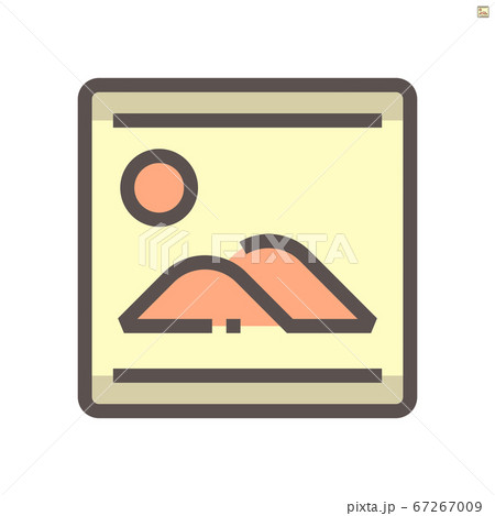 Picture file vector icon design, 48x48 pixelのイラスト素材 [67267009] - PIXTA