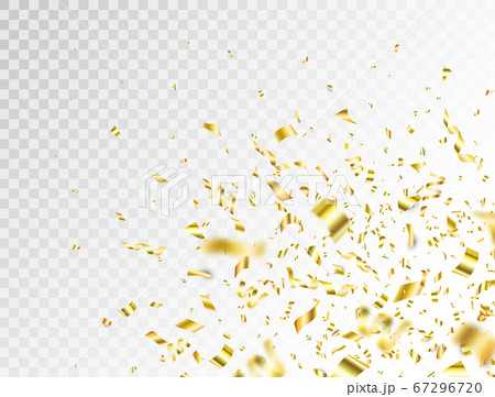 Confetti splash on transparent background. Flyingのイラスト素材 [67296720] - PIXTA