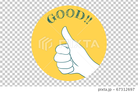 Hand sign icon, good rating good sign. vector... - Stock Illustration ...